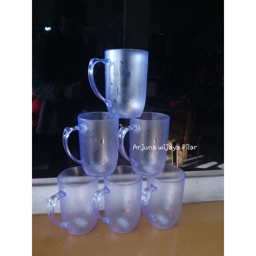 Jual (Kode 1806) Gelas Plastik Bening Kristal Corona 400 ML - Cangkir ...