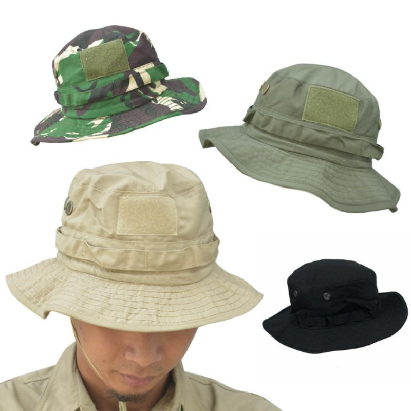 Jual Topi Rimba Army/ Topi Army / Jungle Hat | Shopee Indonesia