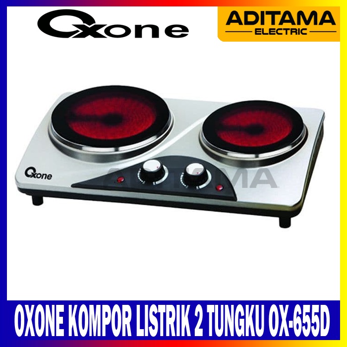 Jual OXONE KOMPOR LISTRIK 2 TUNGKU OX-655D/ DOUBLE CERAMIC STOVE OXONE ...