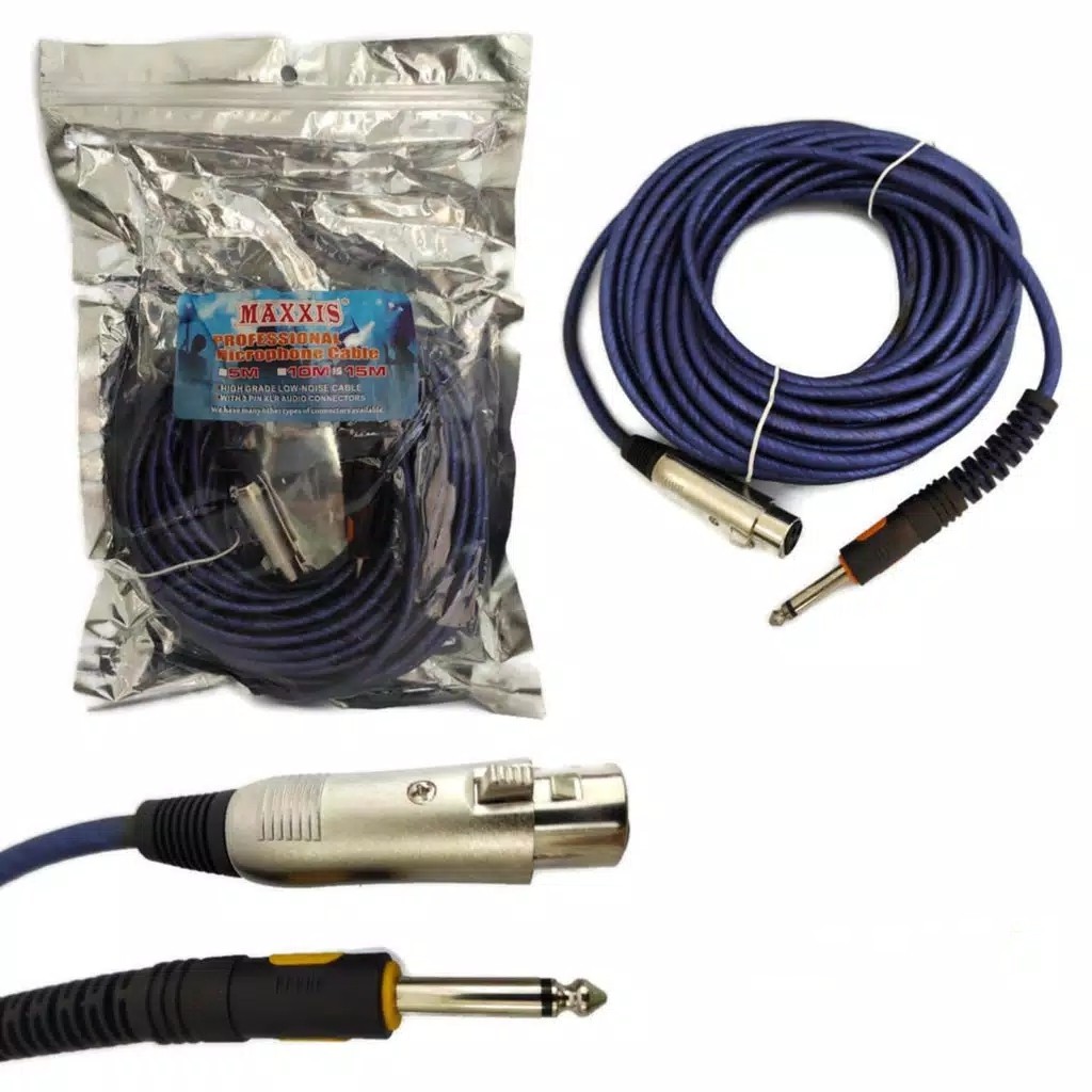Jual KABEL MIC MAXXIS 15 METER / KABEL MICROPHONE MAXXIS 15 METER ...