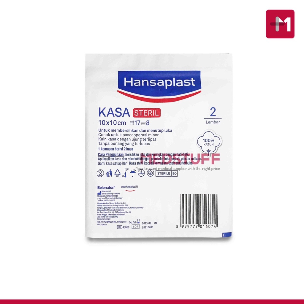 Jual Hansaplast Kasa Steril 10x10cm isi 2lembar | Shopee Indonesia