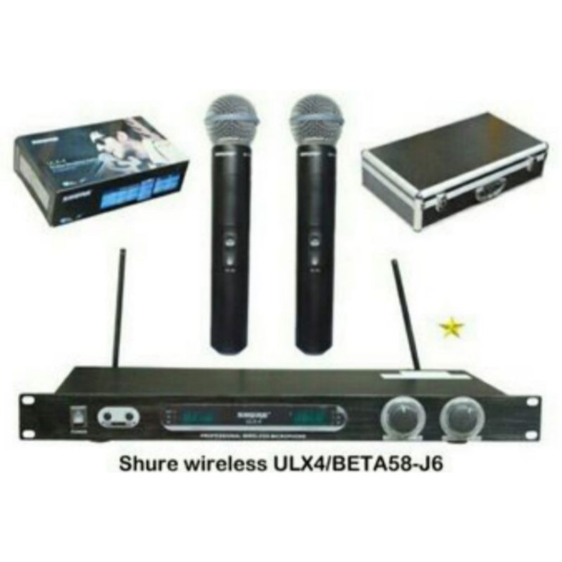 Jual GROSIR MIC WIRELESS SHURE ULX4/J6 BETA58 GARANSI 1 TAHUN FREE KOPER | Shopee Indonesia