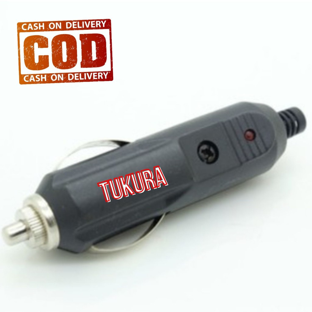 Jual Male Socket Lighter With FUSE dan lampu - Cover Colokan Mobil ...
