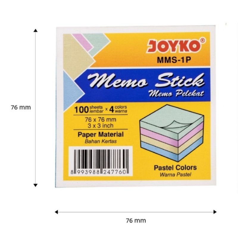 Jual Memo Stick MMS - 1 / MMS - 2 / MMS-065C / Joyko | Shopee Indonesia