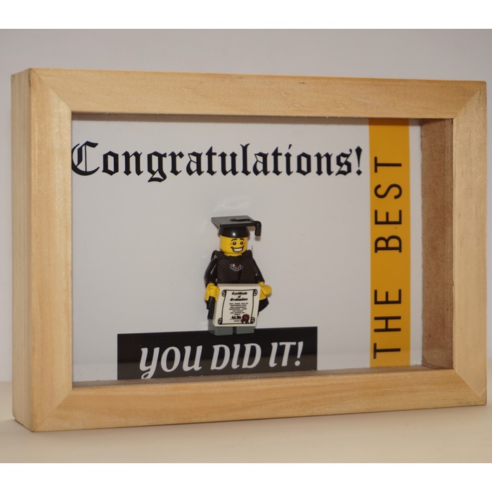 Jual frame lego wisuda graduation student kado kelulusan souvenirs ...