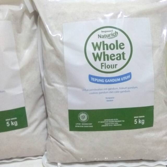 Jual Tepung Gandum Utuh Whole Wheat Flour Naturich | Shopee Indonesia