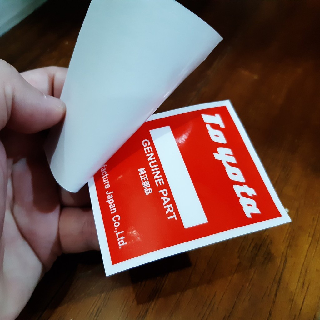 Jual Stiker Sticker Mobil Toyota Parts | Shopee Indonesia