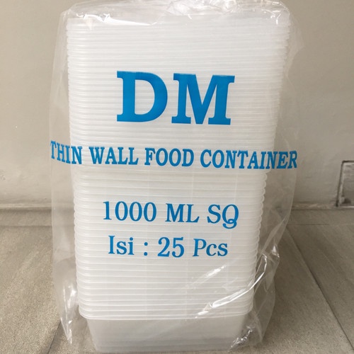 Jual THINWALL DM SQUARE/KOTAK ISI 25PCS | Shopee Indonesia