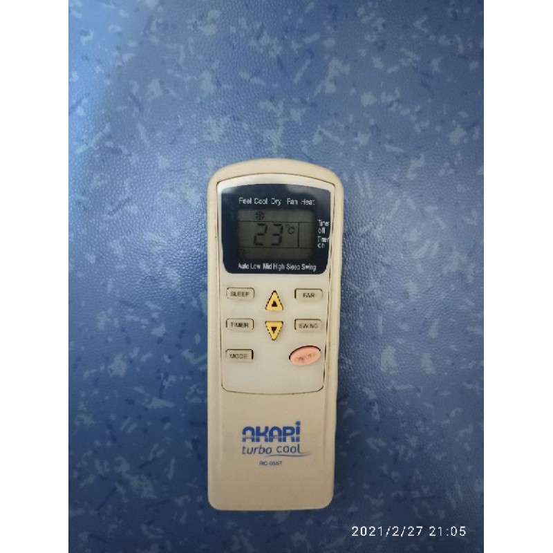 Jual Remote AC Akari asli second (jaminan uang kembali bila tidak cocok ...