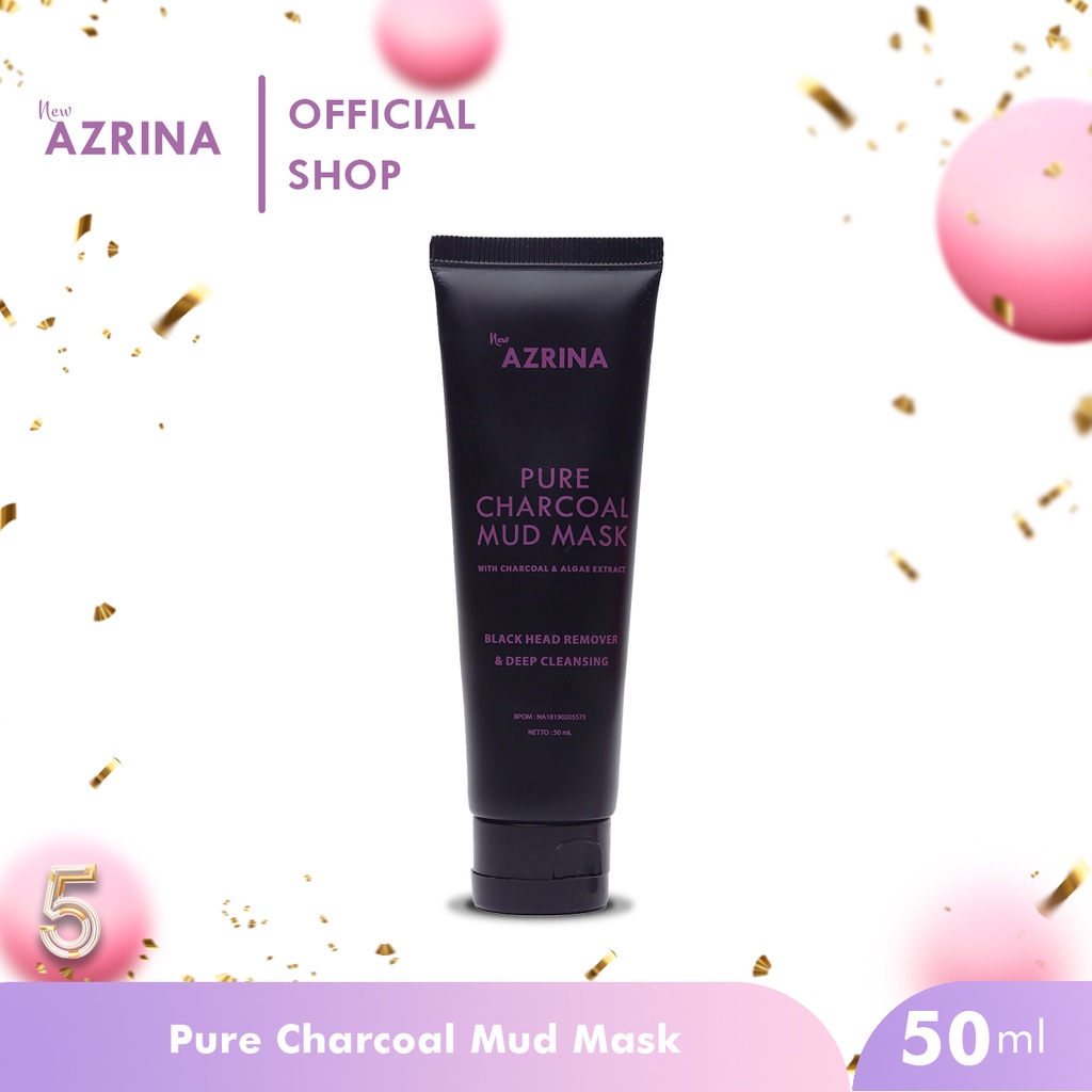 Jual Azrina Pure Charcoal Mud Mask | Shopee Indonesia