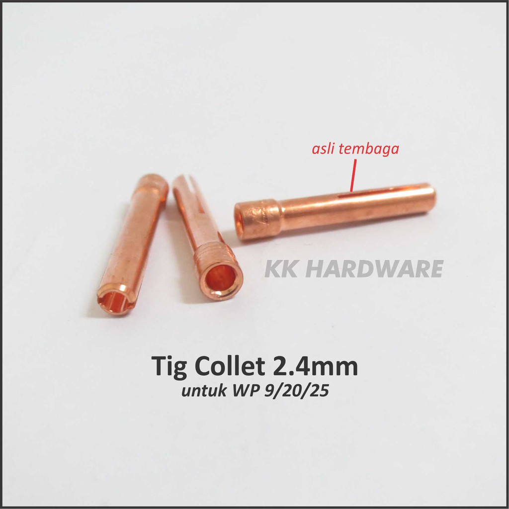 Jual Tig Collet 2.4mm Argon Torch WP9 WP20 WP25/Las Tig/Stang Argon ...