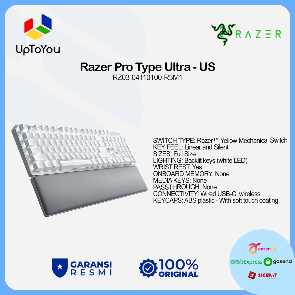 Jual Razer Pro Type Ultra - Wireless Mechanical Keyboard for ...