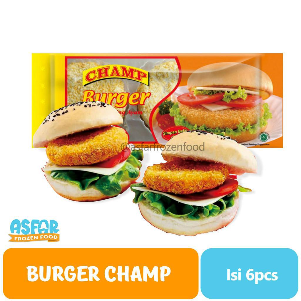 Jual Champ Burger / Burger Daging Ayam 315 Gram Isi 6 Pcs | Shopee ...