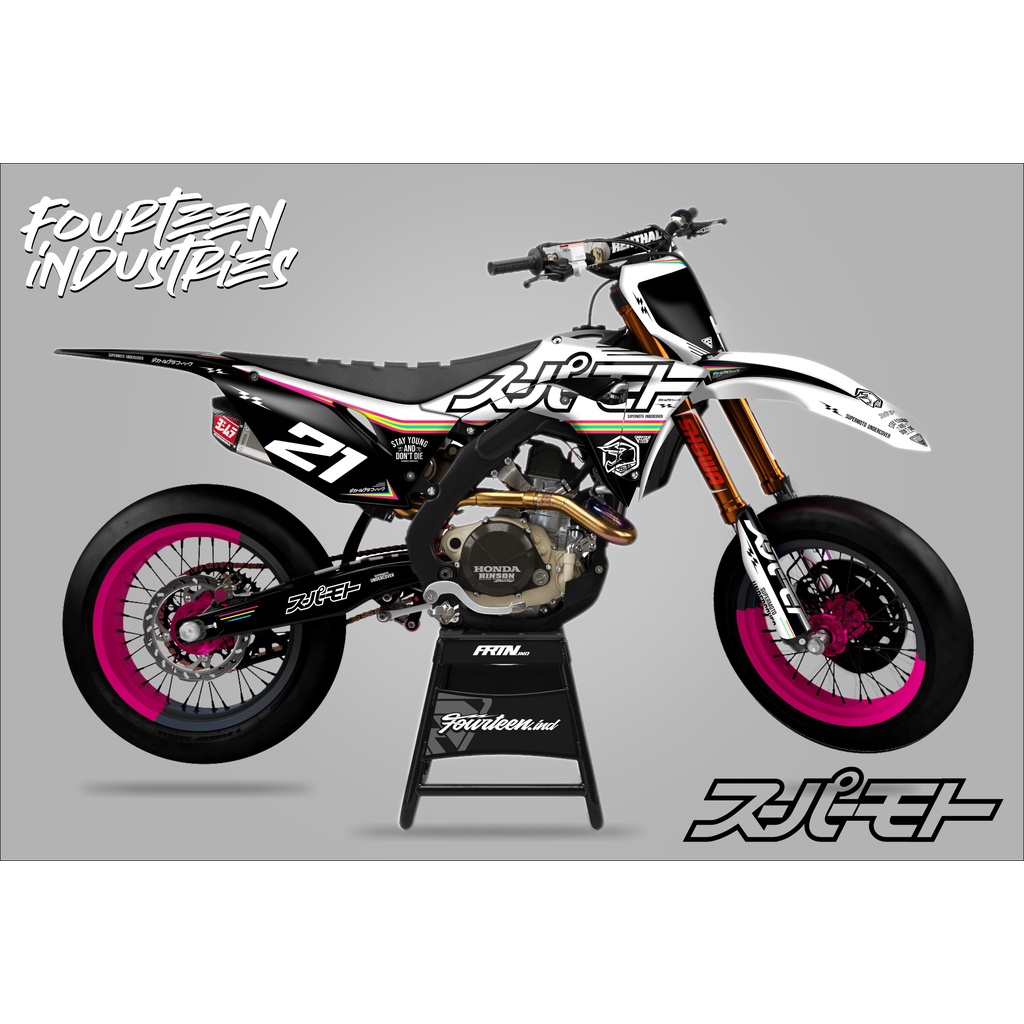 Jual DECAL STICKER CRF SUPERMOTO UNDERCOVER | Shopee Indonesia