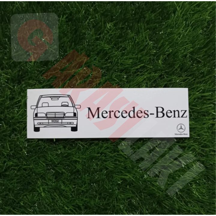 Jual STICKER MERCEDES-BENZ W202 PANJANG TEMPEL DALAM KACA | Shopee ...