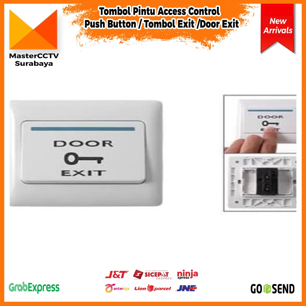 Jual Tombol Pintu Access Control / Push Button / Tombol Exit / Door ...