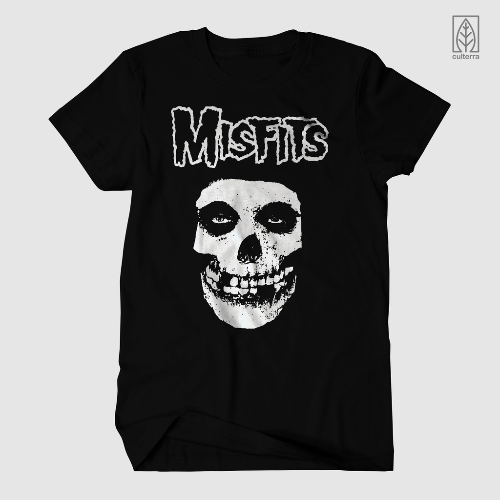 Jual KAOS BAND / KAOS MISFITS / BAJU MISFITS WHITE / BAJU MUSIK ROCK ...