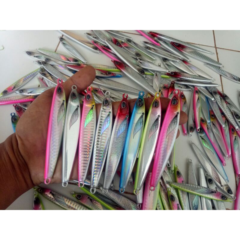 Jual Metal Jig 40 Gram Lengkap Assist Hook | Shopee Indonesia