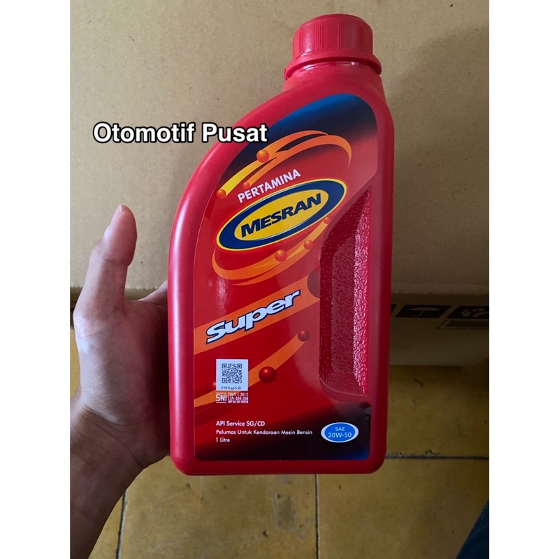 Jual OLI PERTAMINA MESRAN SUPER SAE 20w-50 1L | Shopee Indonesia