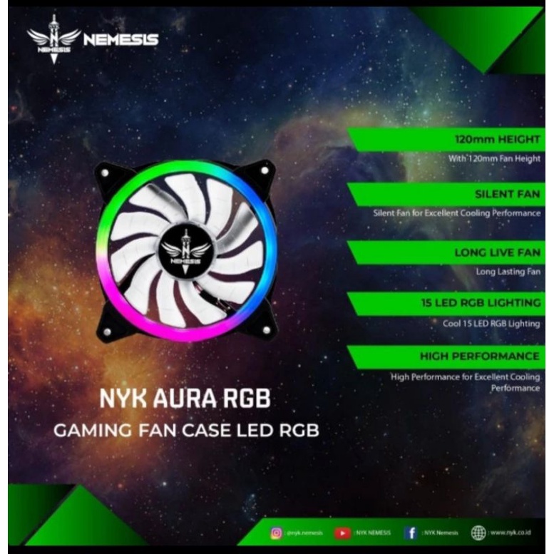 Jual NYK NEMESIS FAN CASE AURA RGB/FAN CASE 12CM RGB | Shopee Indonesia