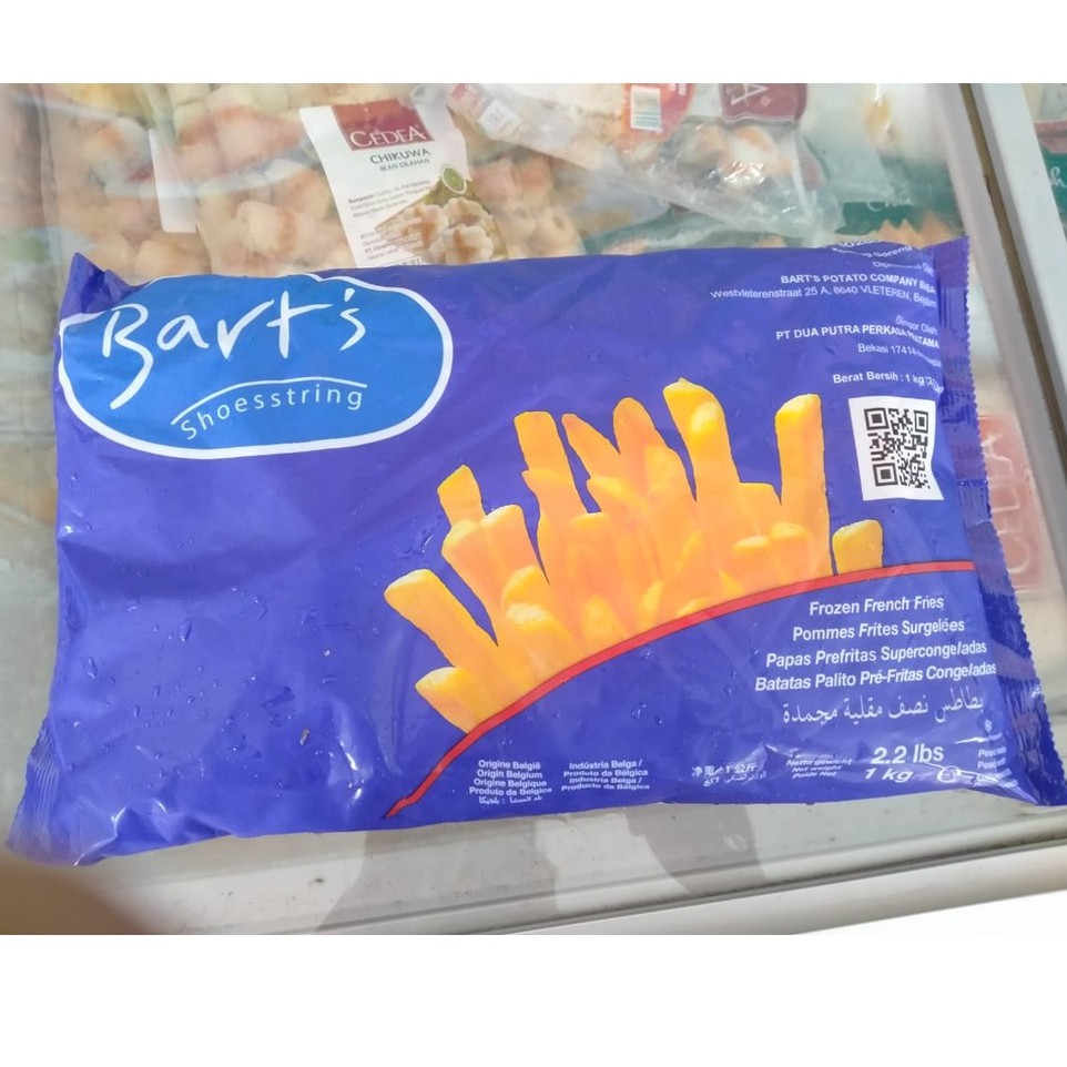 Jual BARTS SHOESTRING FRIES 1 KG | Shopee Indonesia