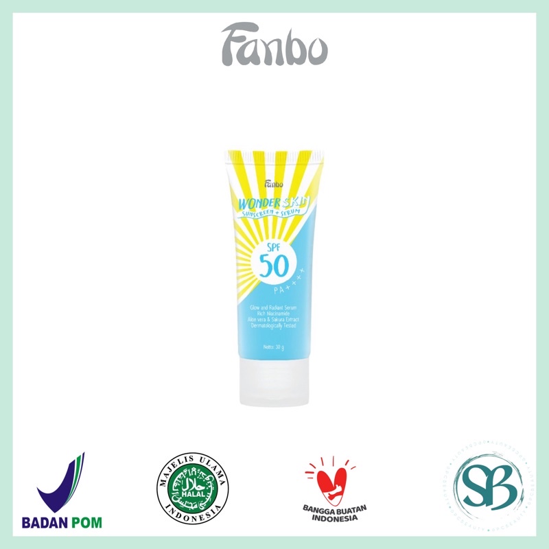 Jual FANBO Wonder Skin Sunscreen & Serum (Chemical Sunscreen) | Shopee ...