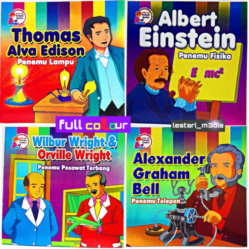 Jual Buku seri tokoh" dunia 2 bahasa buku albert einstein thomas alva ...