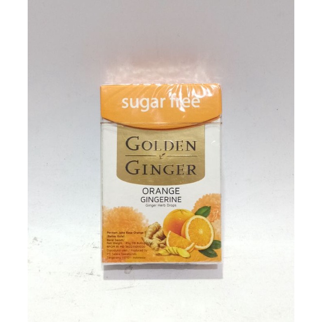 Jual Golden Ginger Permen Jahe Sugar Free All Variant 45g / Golden ...