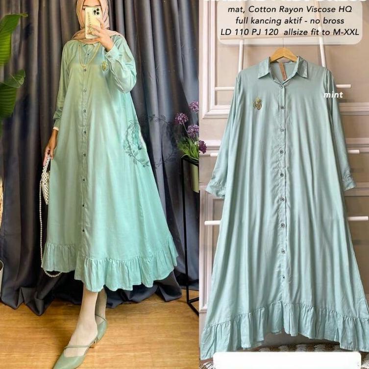 Jual D03V raline tunik/middi dress/korean style/baju remaja/tunik ...