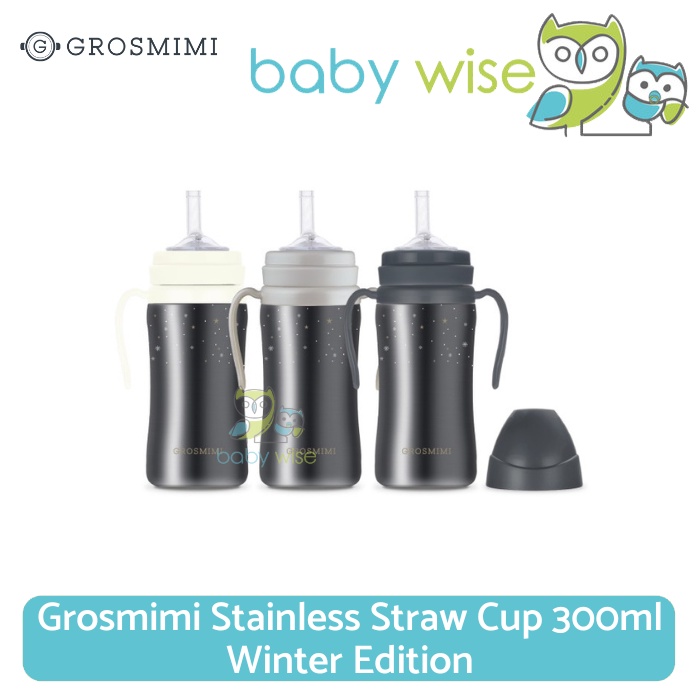 Jual Grosmimi Stainless Straw Cup 300ml Winter Edition | Shopee Indonesia