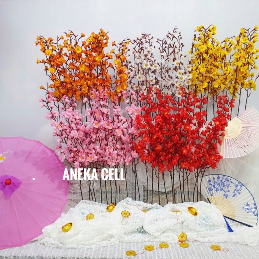Jual BUNGA POHON SAKURA CHERRY BLOSSOM IMLEK 2025 Bunga Meihua Anggrek ...