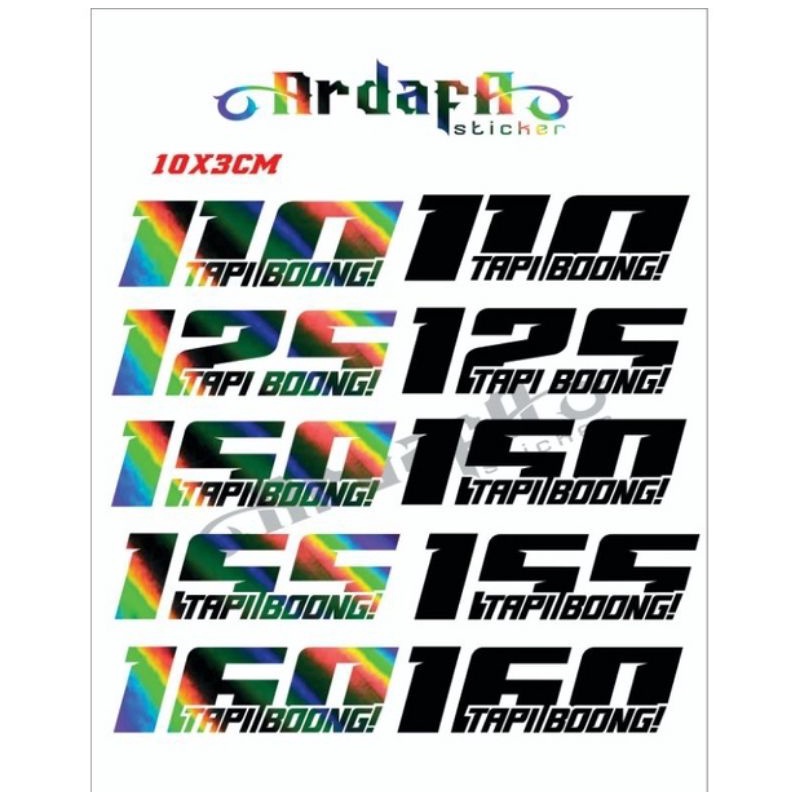 Jual STICKER CUTTING TAPI BOONG 110 125 150 155 160 | Shopee Indonesia