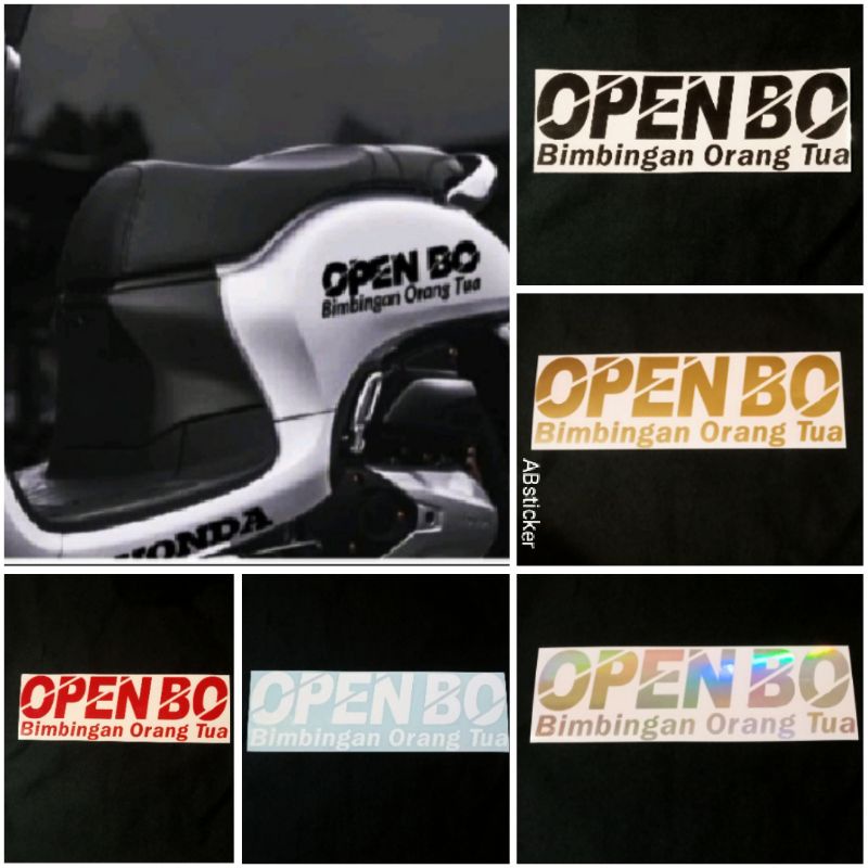 Jual STICKER OPEN BO CUTTING STICKER MOTOR | Shopee Indonesia