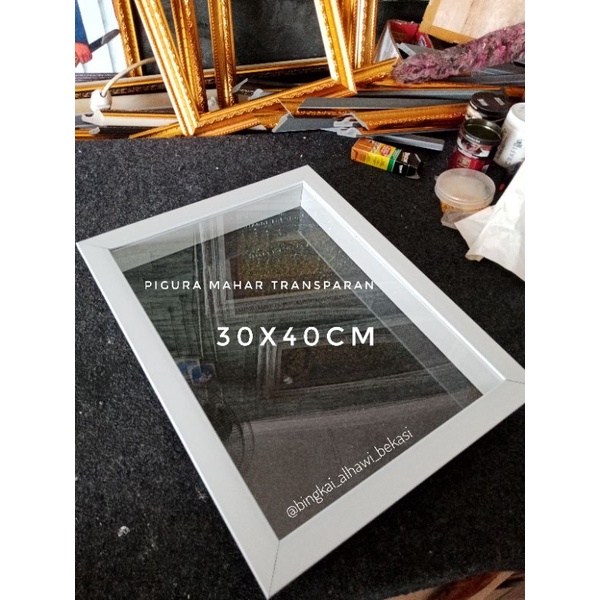 Jual Bingkai mahar minimalis transparan akrilik / bingkai mahar akrilik ...