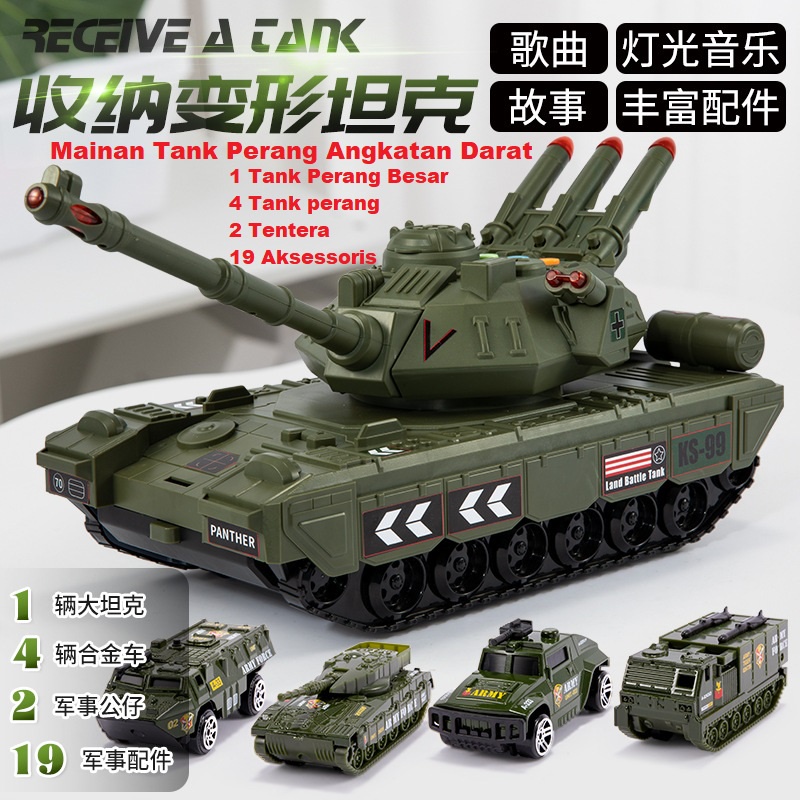 Jual Mainan Mobil Tank Tentara Mobil Militer Model Senjata Set Konstruksi Mainan Anak Laki Laki ...