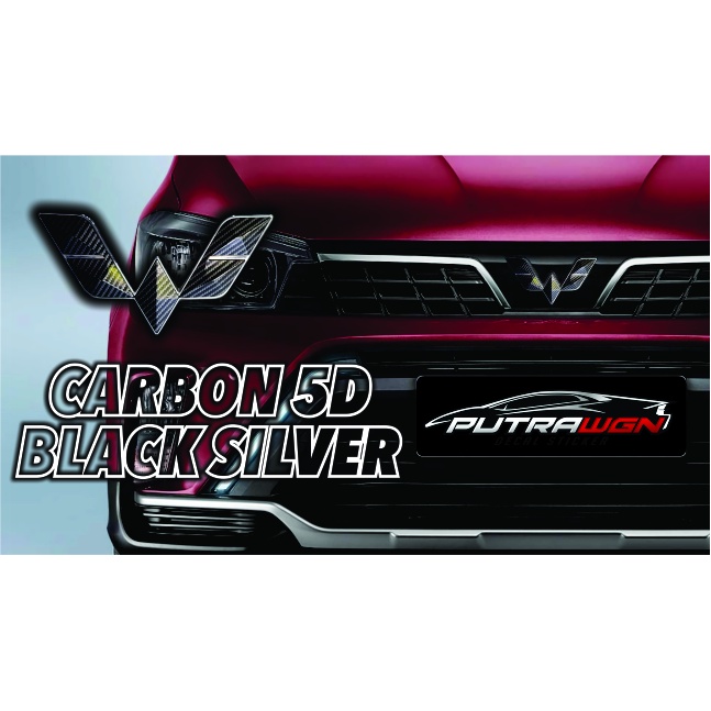 Jual STICKER LOGO WULING NEW CONFERO S 2021 CARBON 5D BLACK SILVER ...