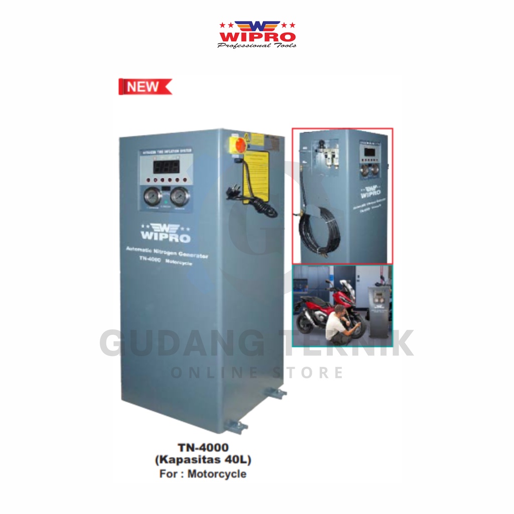 Jual Mesin Nitrogen Otomatis Digital 40L WIPRO TN4000 / Mesin Pompa ...