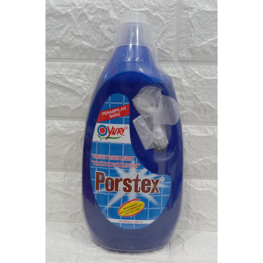 Jual Yuri PORSTEX Warna BIRU Botol 1000 ml | Porstex Pembersih Porselen ...
