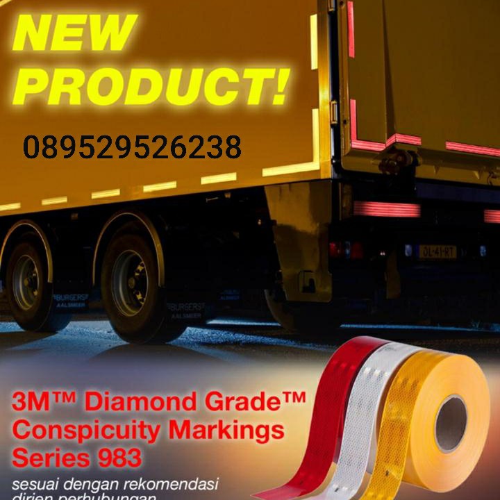Jual STIKER STICKER REFLEKTOR REFLECTOR 3M ASLI (ADA DUS) 50 MTR ROLL ...