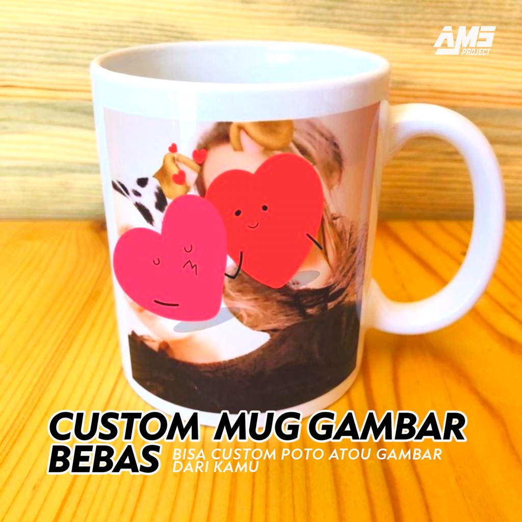 Jual Custom MUG Satuan Mug gambar Custom / Gambar Sesuai Permintaan ...