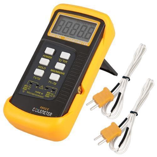 Jual Thermocouple Thermometer Digital 2 K-Type Dual 2Channel - | Shopee ...