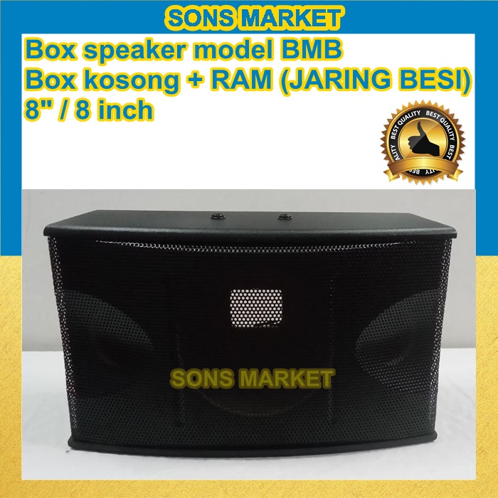 Jual BOX SPEAKER 8 inch MODEL BMB + RAM JARING BOX KOSONG MODEL BMB 8in ...
