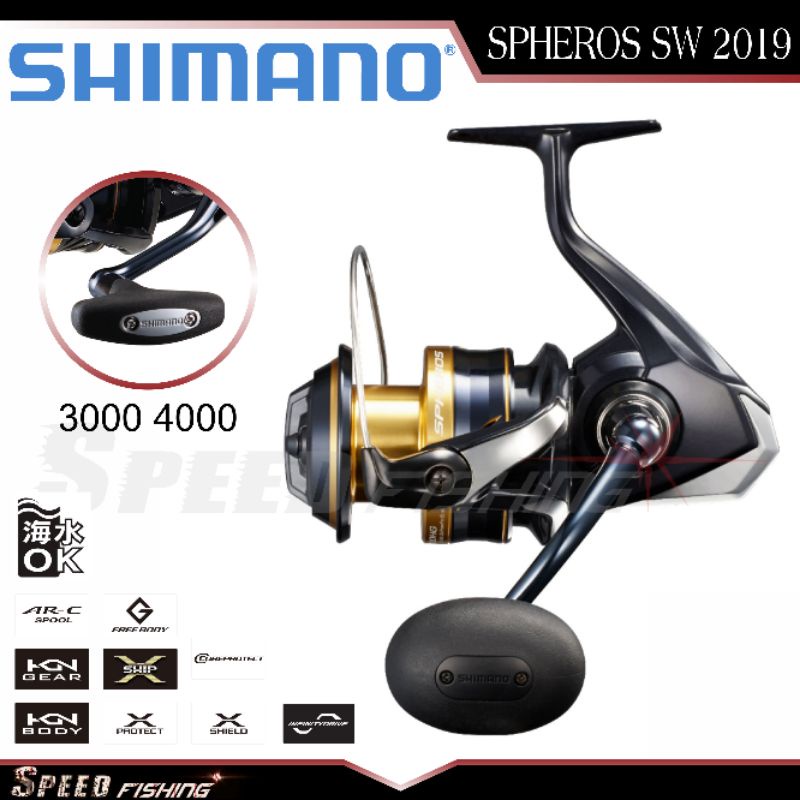 Jual Reel Spheros SW 3000 4000 5000 6000 8000 10000 14000 PG HG XG Shimano Spheros SW A 2019 ...