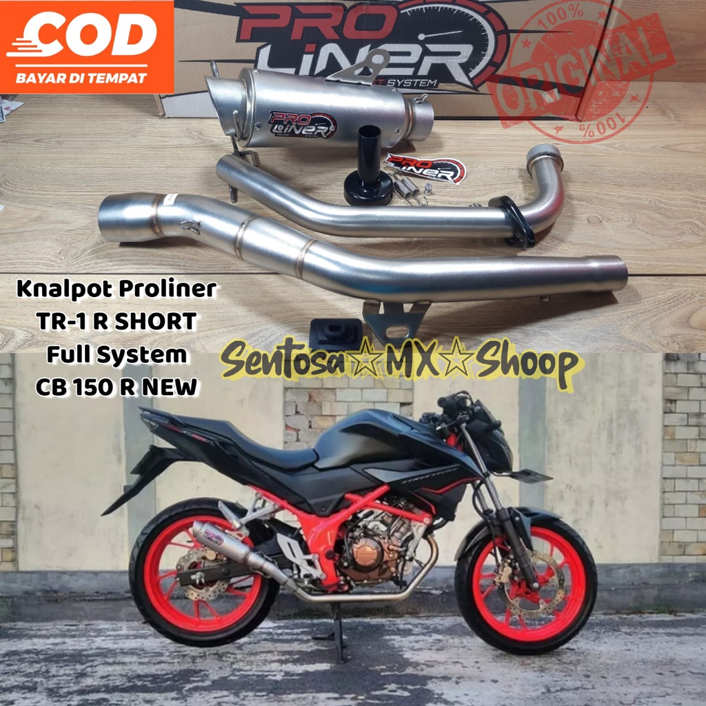 Jual ( PR0LINER ) KNALPOT RACING CB150R ALL NEW LED TR1-R-SHORT ...