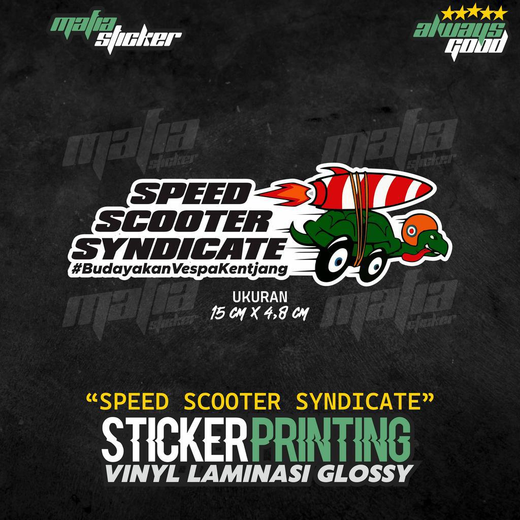 Jual STICKER/STIKER PRINT CUT SPEED SCOOTER SYNDICATE BUDAYAKAN VESPA ...