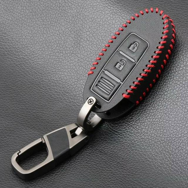 Jual Leather Remote Key Car Case Cover For Nissan Magnite Juke X-Trail ...