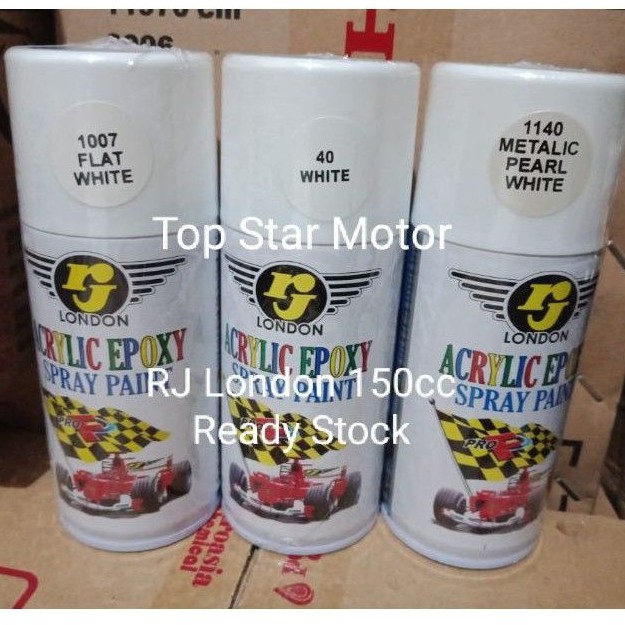 Jual PILOK PYLOK CAT SEMPROT RJ LONDON 150cc Putih/white (40).Putih ...