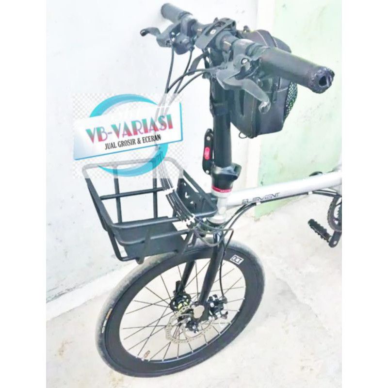 Jual rak depan sepeda lipat / front rack / kranjang depan sepeda ...