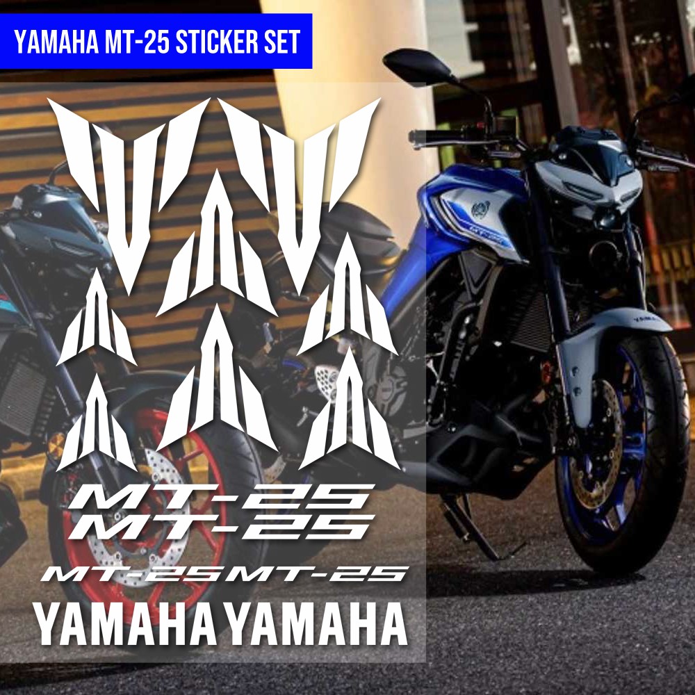 Jual Sticker Set Logo Yamaha MT 25 MT25 | Shopee Indonesia