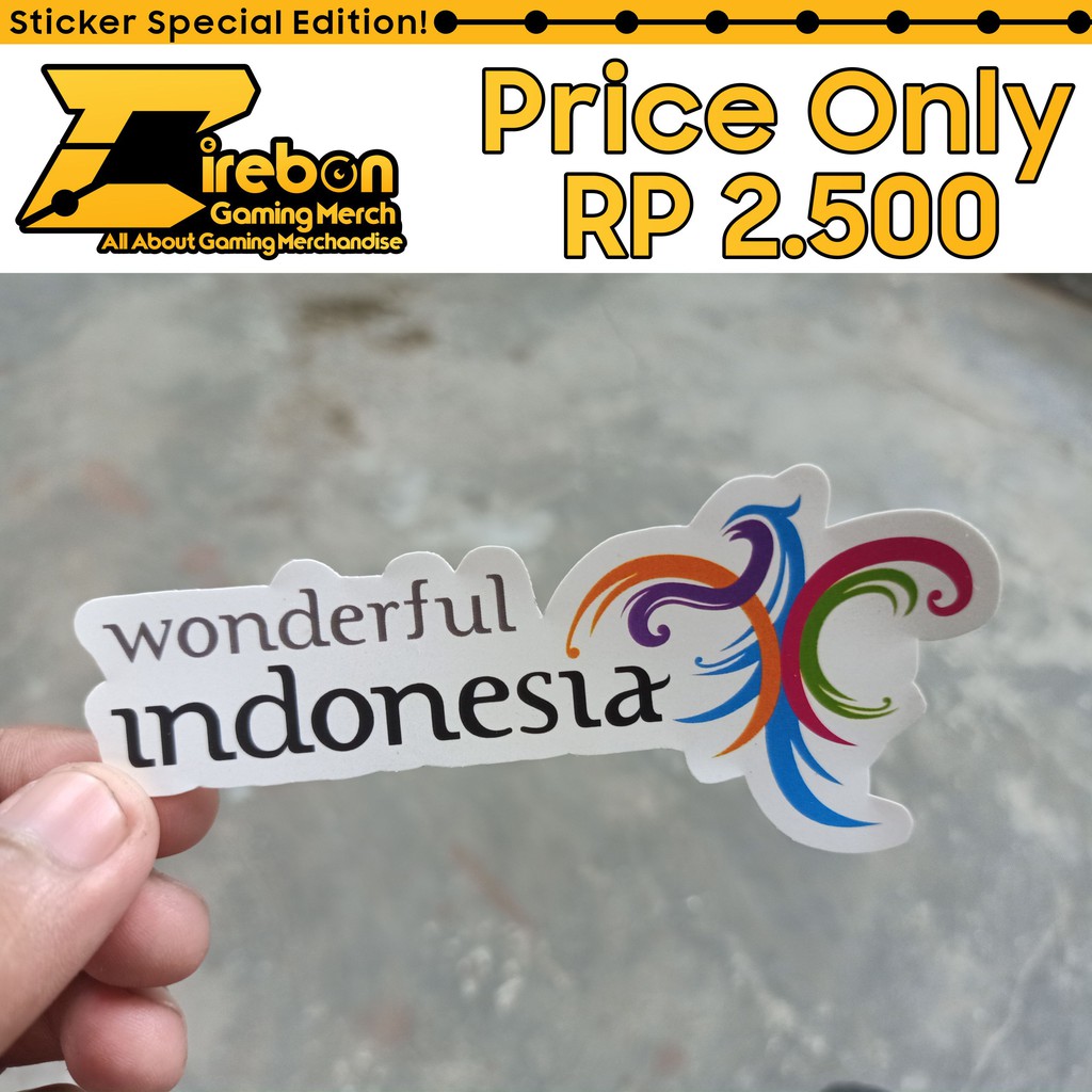 Jual Sticker Stiker Wonderful Indonesia | Shopee Indonesia